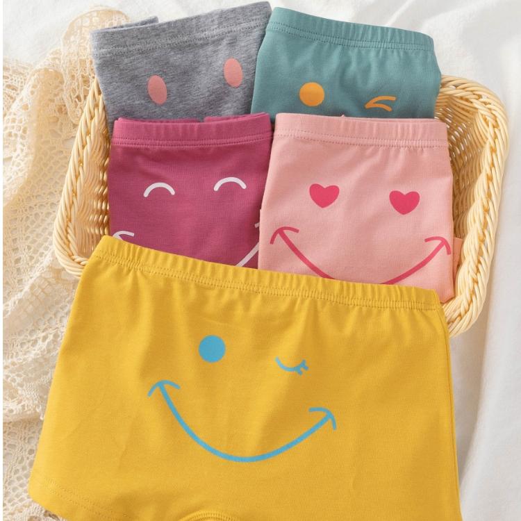 Boxer à smiley pour fille (lot de 5) • Petites Pirates