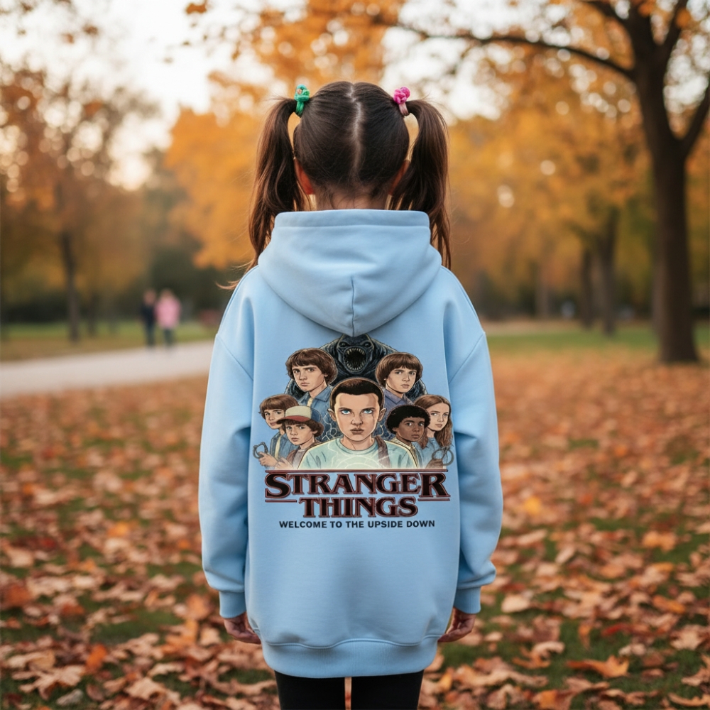 Sweat fille Stranger Things édition Upside Down • Petites Pirates