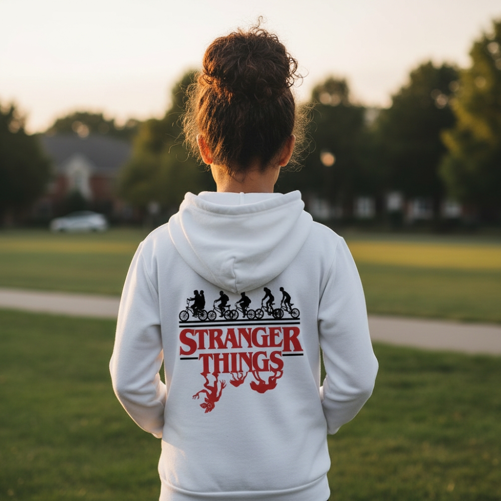 Sweat fille Stranger Things imprimé Hellfire Club • Petites Pirates